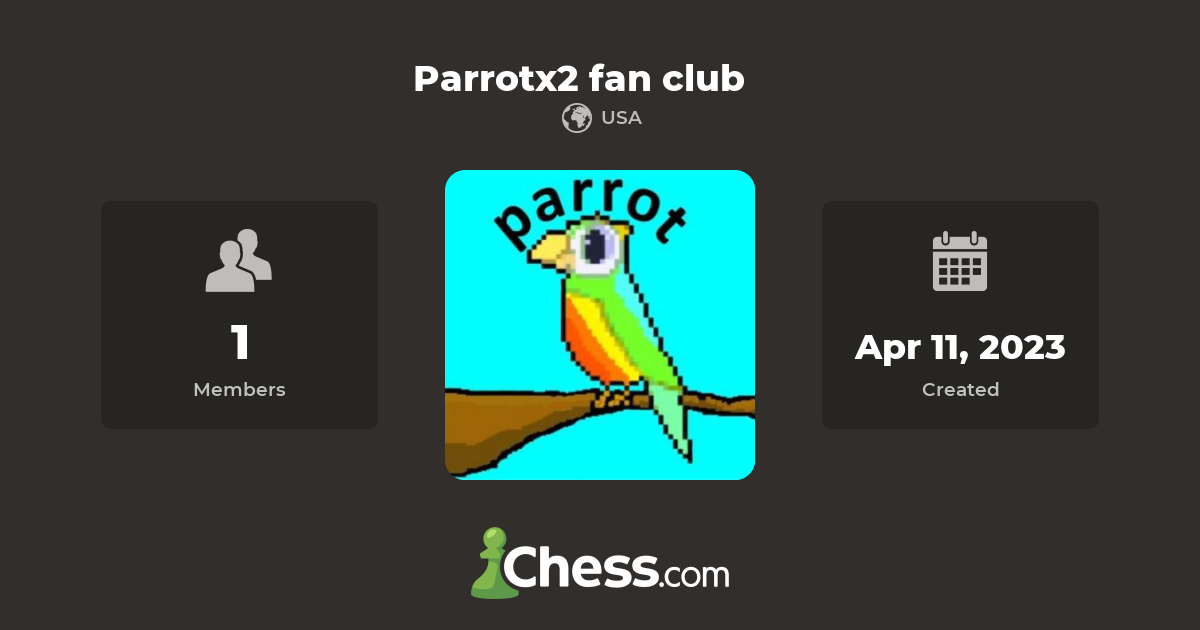 Parrotx2 fan club - Chess Club - Chess.com