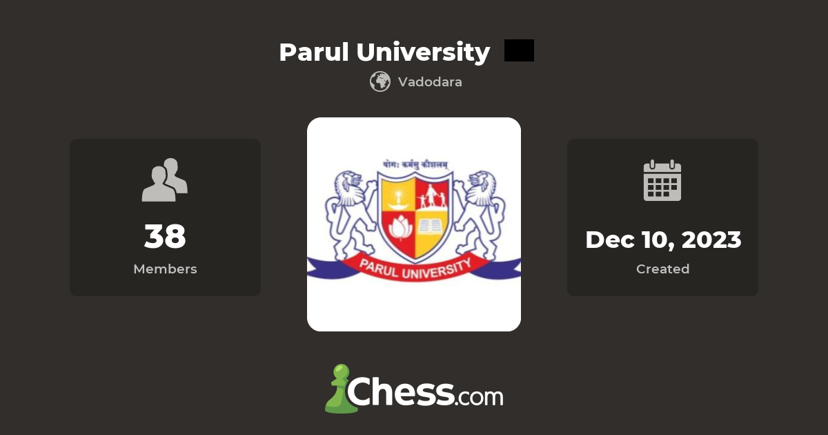 Parul University - Chess Club - Chess.com
