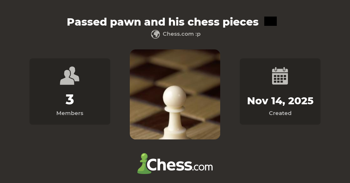 Passed pawn and his chess pieces - Chess Club - Chess.com