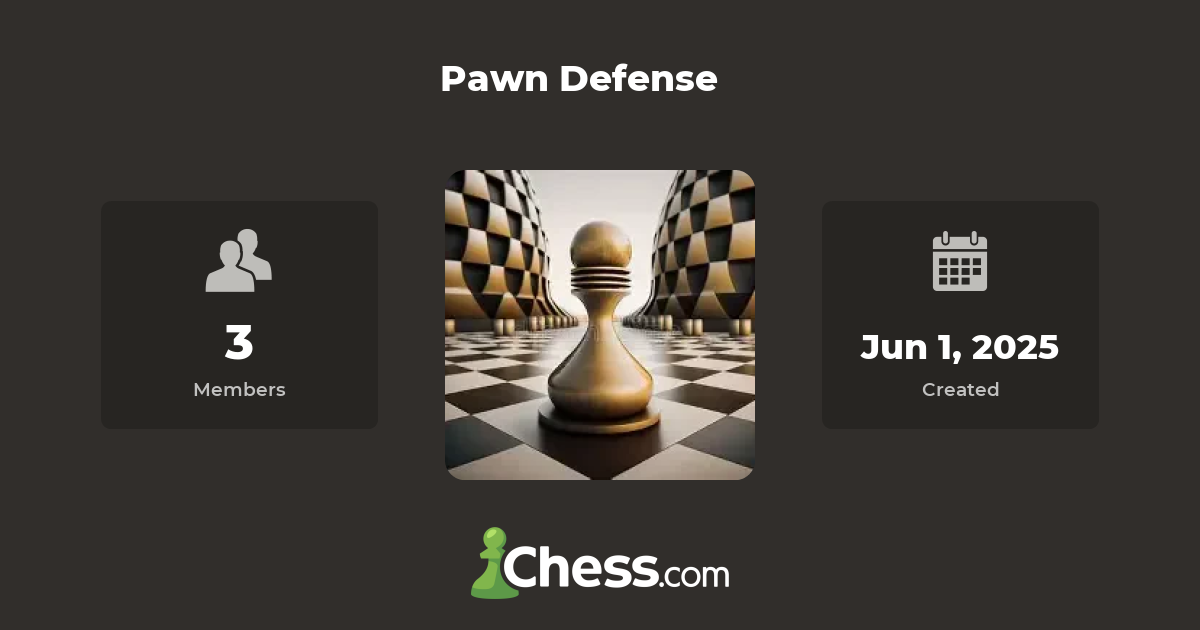 Pawn Defense - Chess Club - Chess.com
