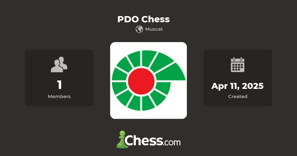 PDO Chess - Chess Club - Chess.com