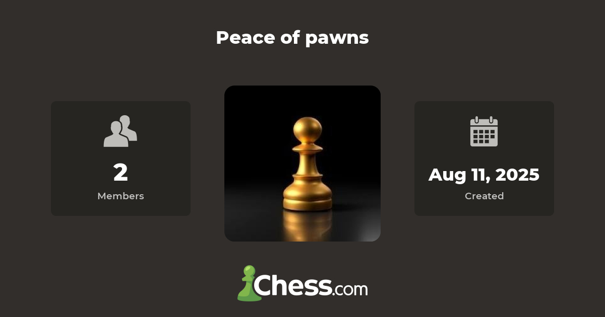 Peace of pawns - Chess Club - Chess.com