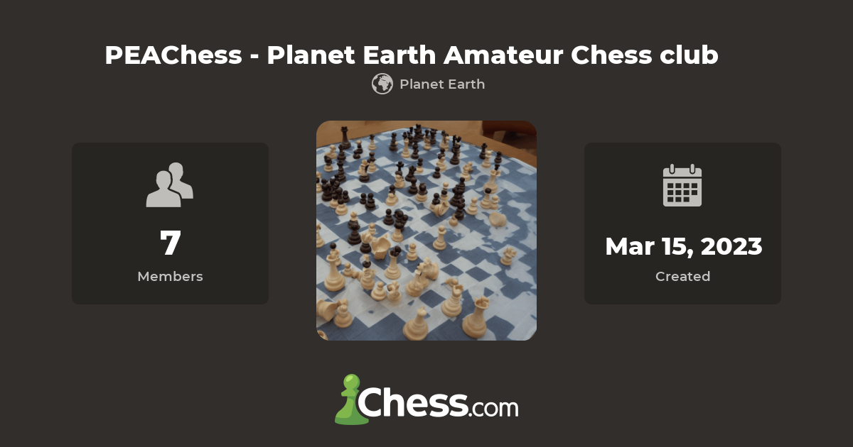 PEAChess - Planet Earth Amateur Chess club - Chess Club - Chess.com