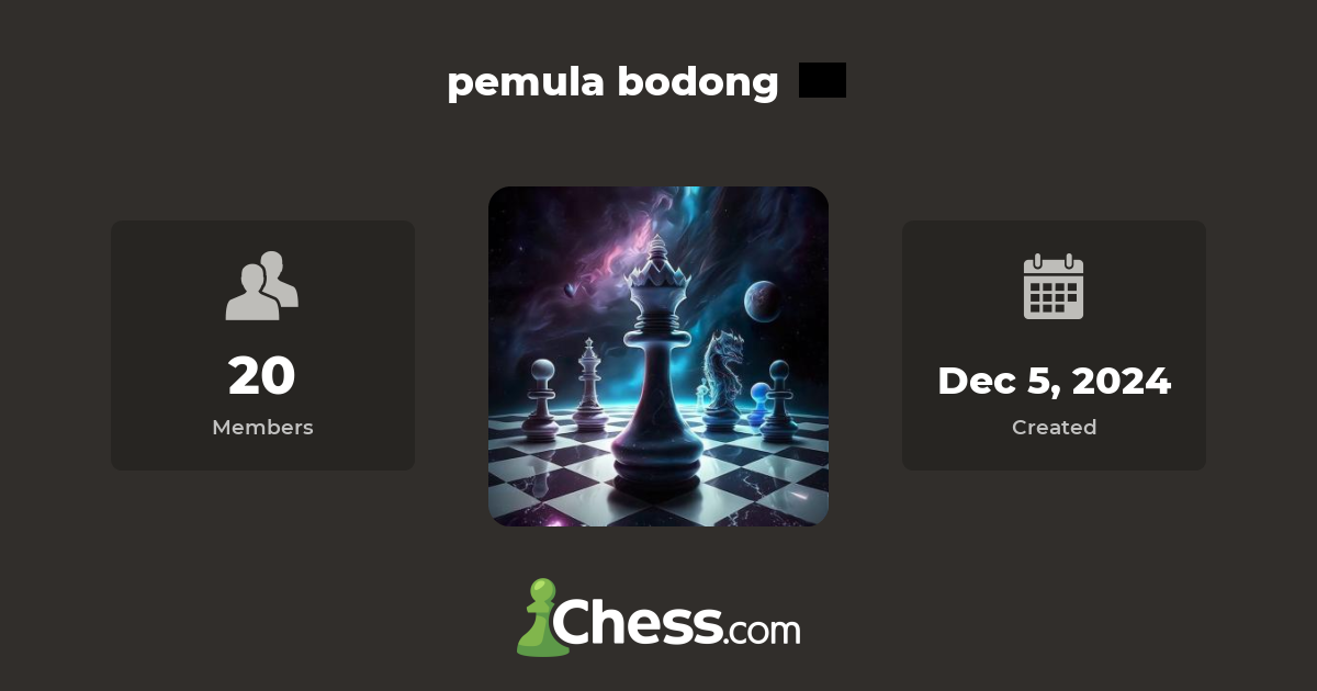 pemula bodong - Chess Club - Chess.com