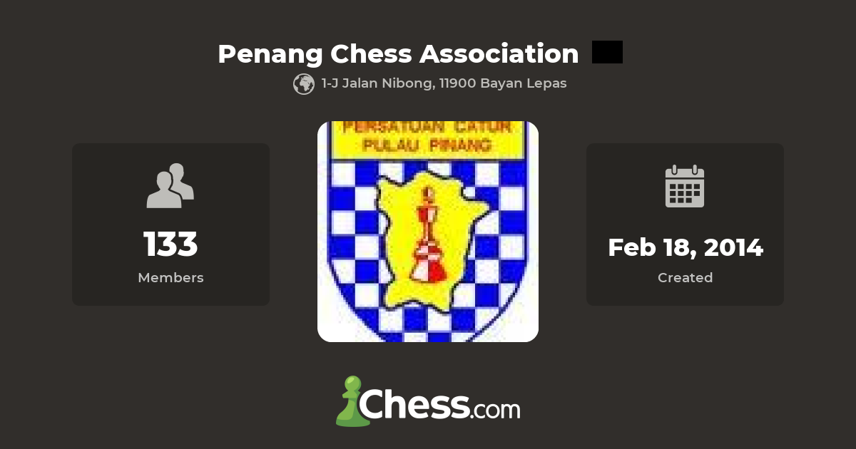 Penang Chess Association - Chess Club - Chess.com