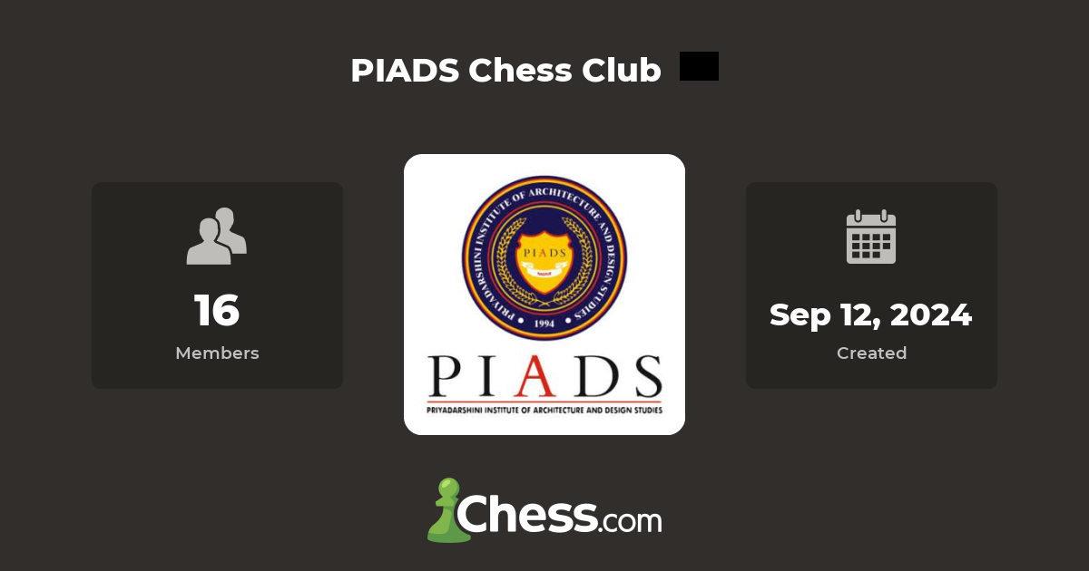 PIADS Chess Club - Chess Club - Chess.com