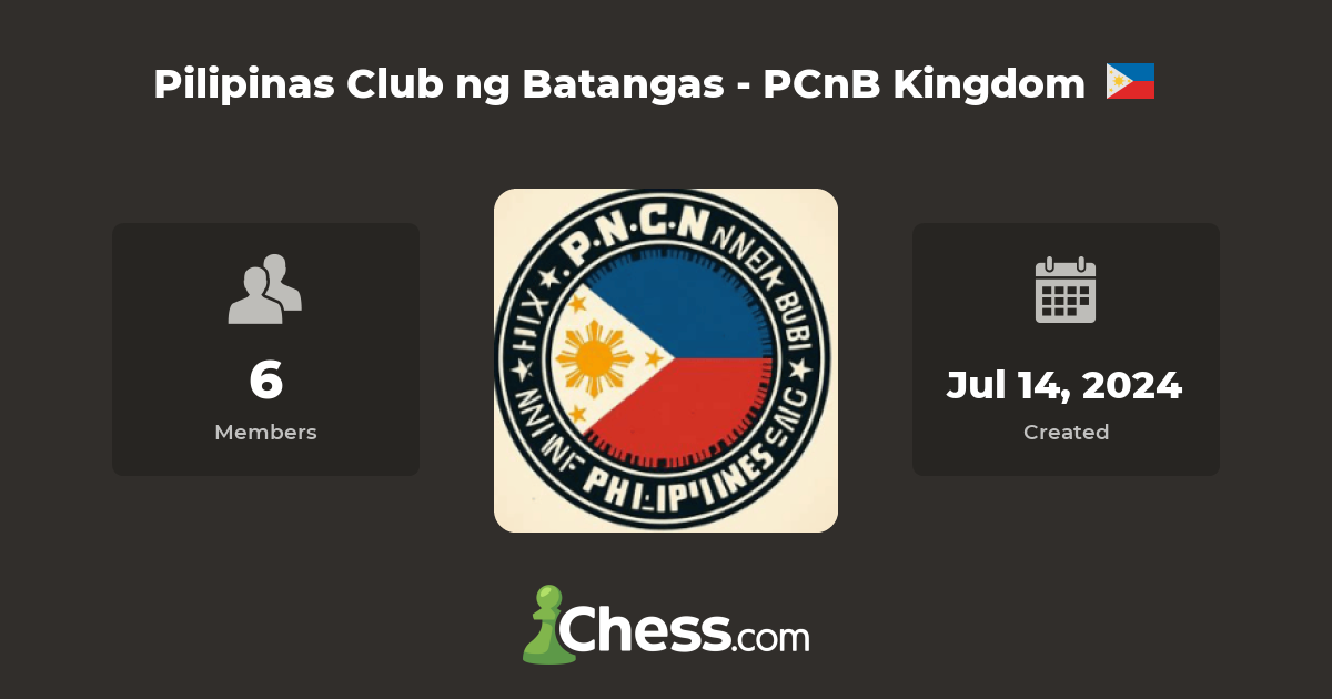 Pilipinas Club ng Batangas - PCnB Kingdom - Chess Club - Chess.com
