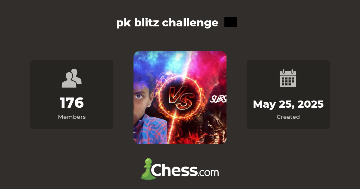 pk blitz challenge - Chess Club - Chess.com