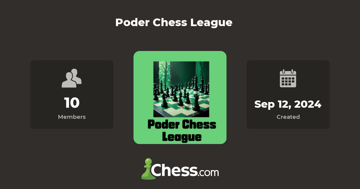 Poder Chess League - Chess Club - Chess.com