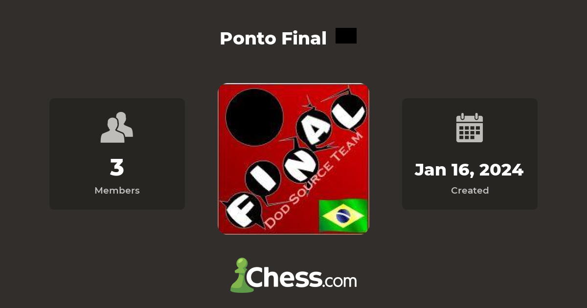 Ponto Final - Chess Club - Chess.com