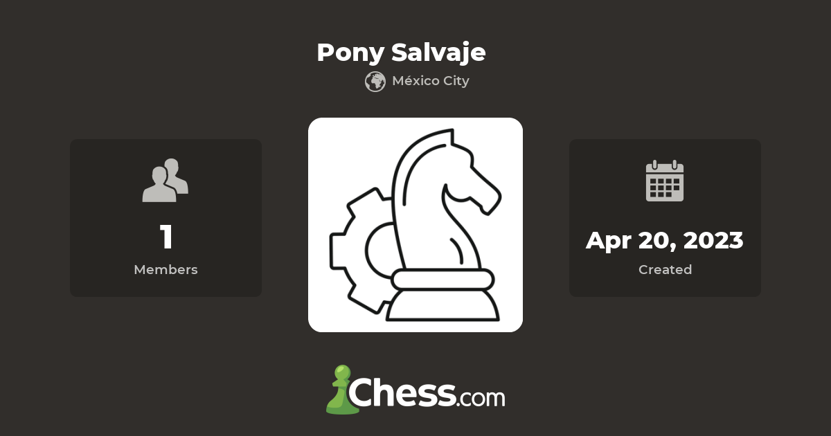 Pony Salvaje - Chess Club - Chess.com