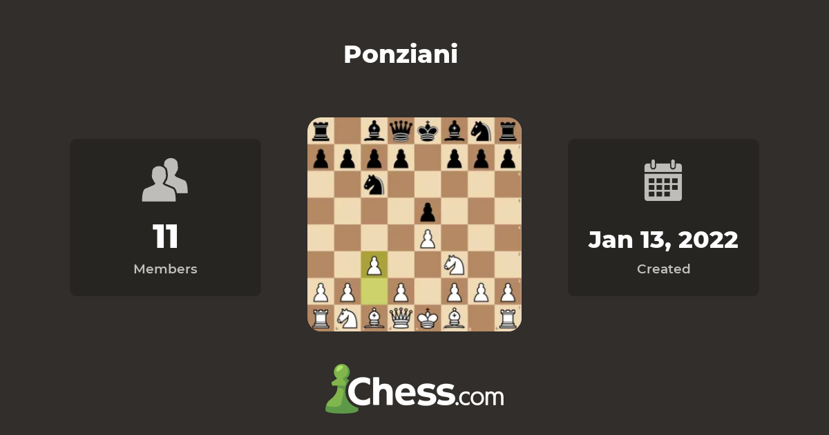 Ponziani - Chess Club - Chess.com