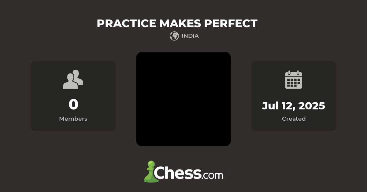 PRACTICE MAKES PERFECT - Chess Club - Chess.com