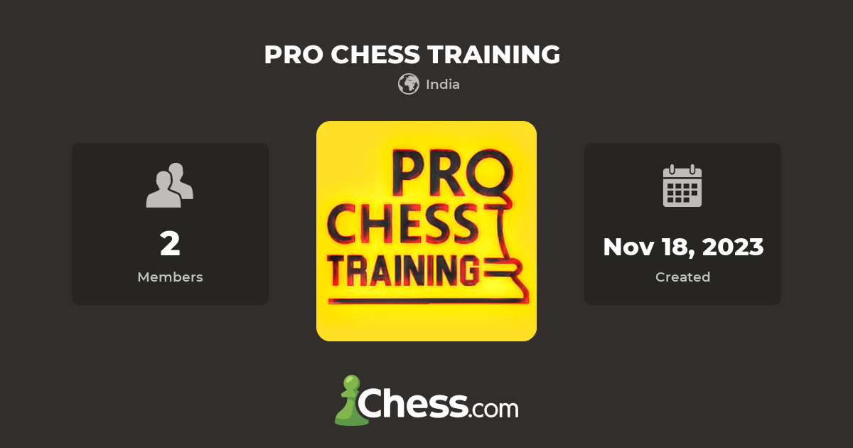 PRO CHESS TRAINING - Chess Club - Chess.com
