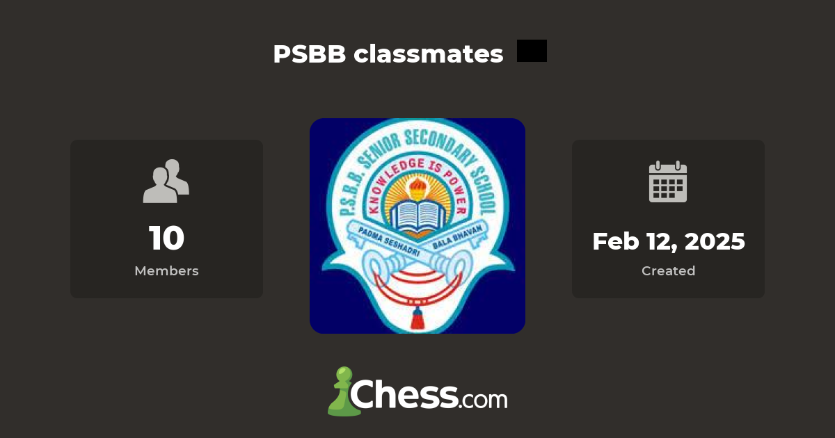 PSBB classmates - Chess Club - Chess.com