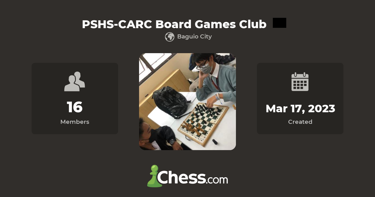 PSHS-CARC Board Games Club - Chess Club - Chess.com