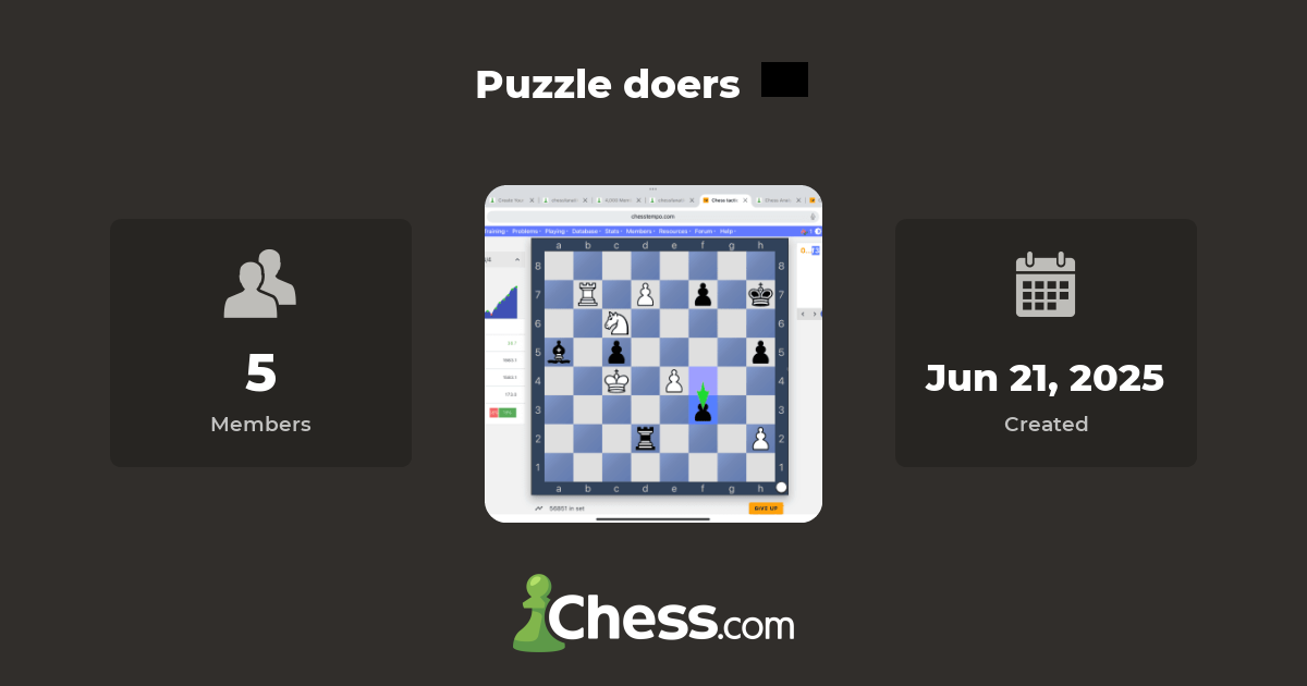 Puzzle doers - Chess Club - Chess.com