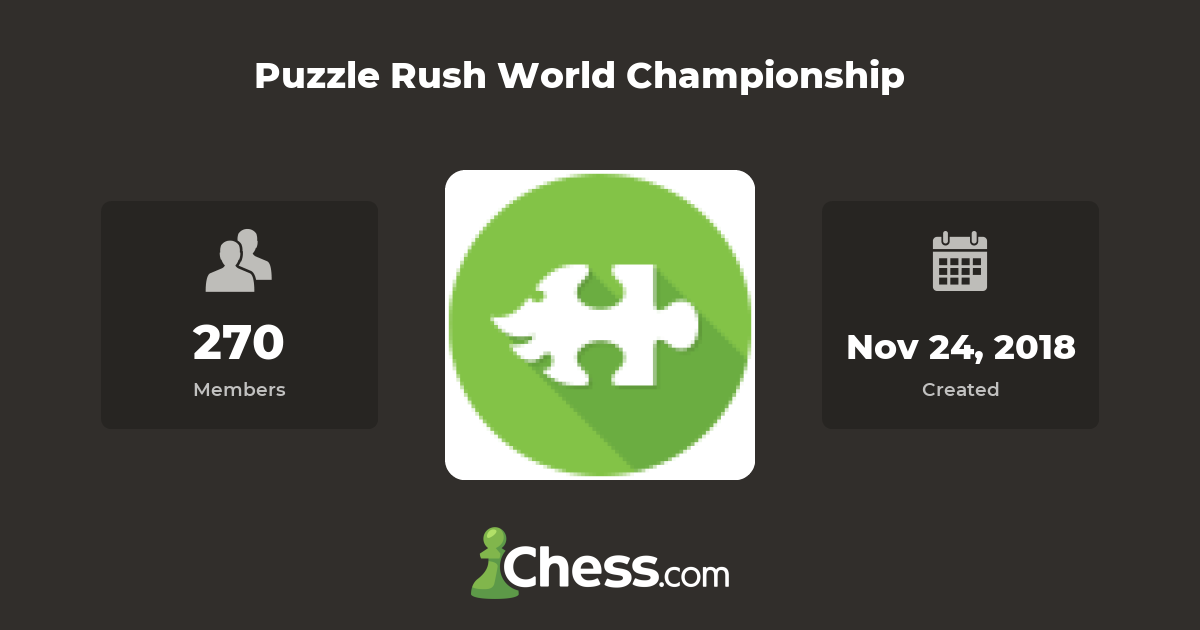 Puzzle Rush World Championship - Chess Club - Chess.com