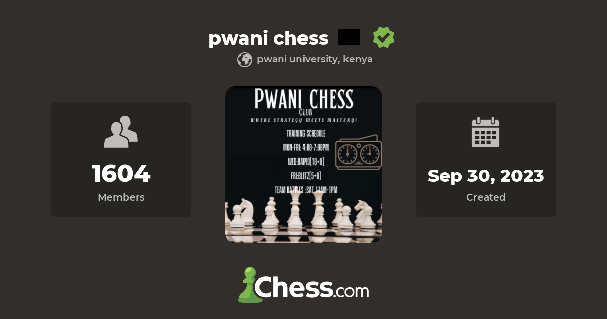 pwani chess - Chess Club - Chess.com