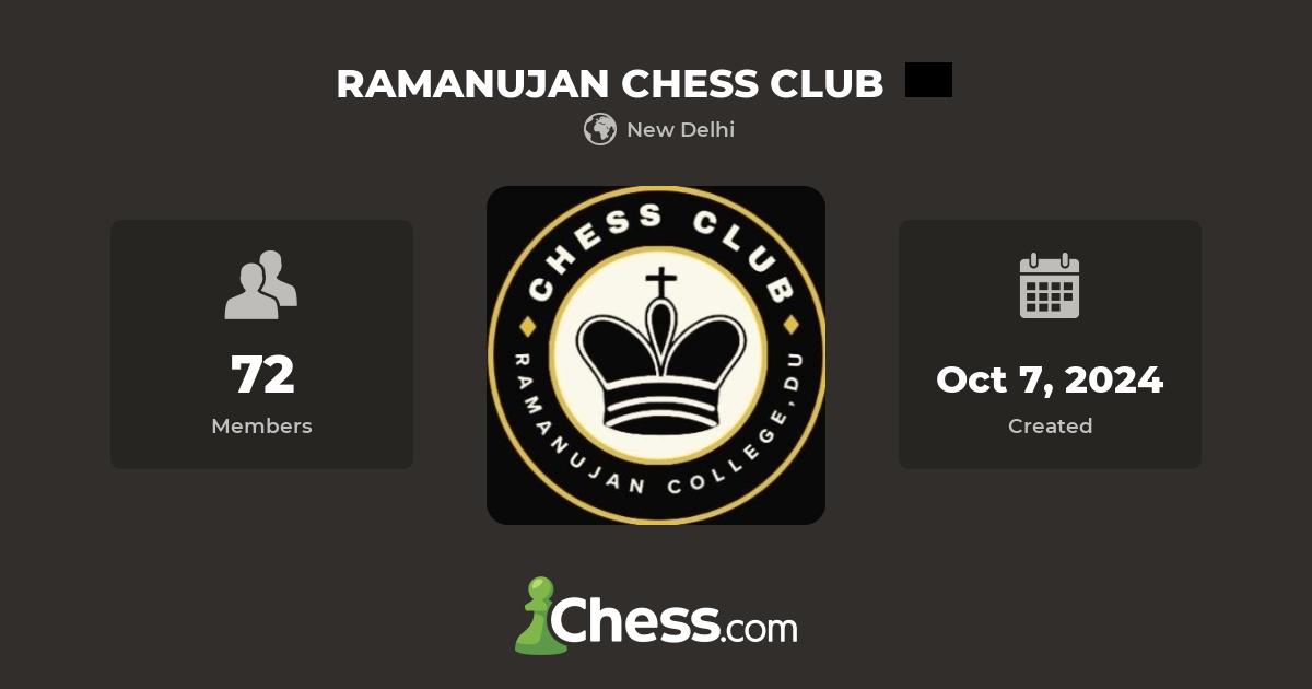 RAMANUJAN CHESS CLUB - Chess Club - Chess.com