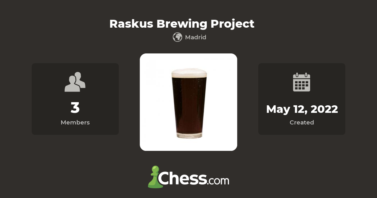 Raskus Brewing Project - Chess Club - Chess.com