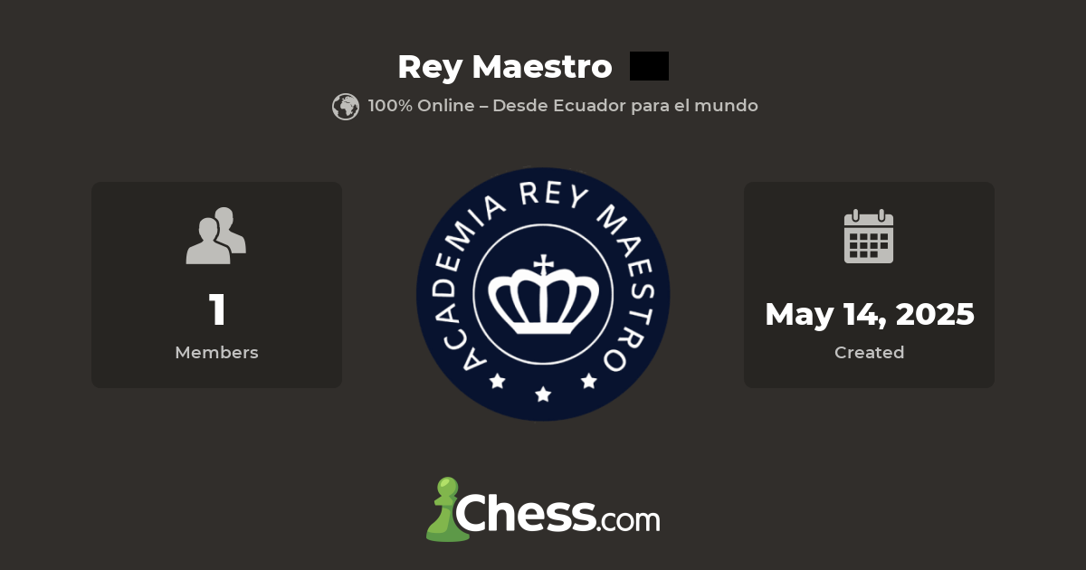 Rey Maestro - Chess Club - Chess.com