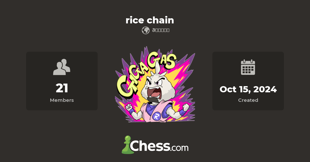 rice chain - Chess Club - Chess.com