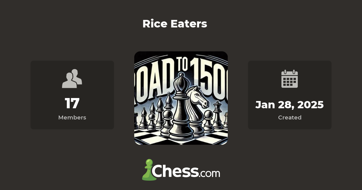 Rice Eaters - Chess Club - Chess.com