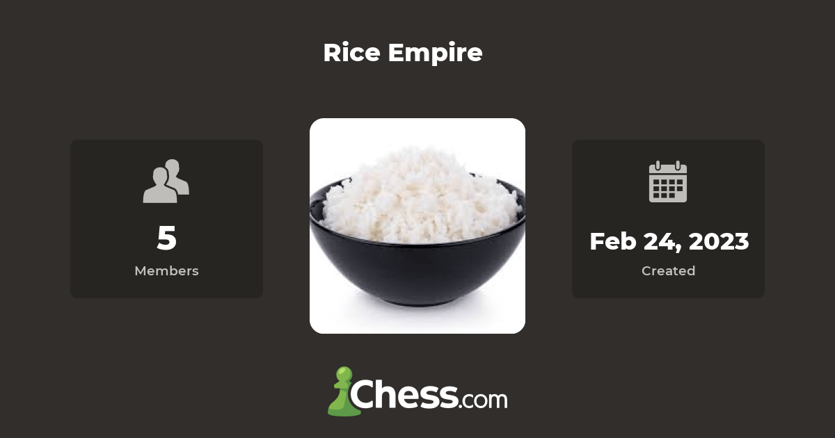Rice Empire - Chess Club - Chess.com