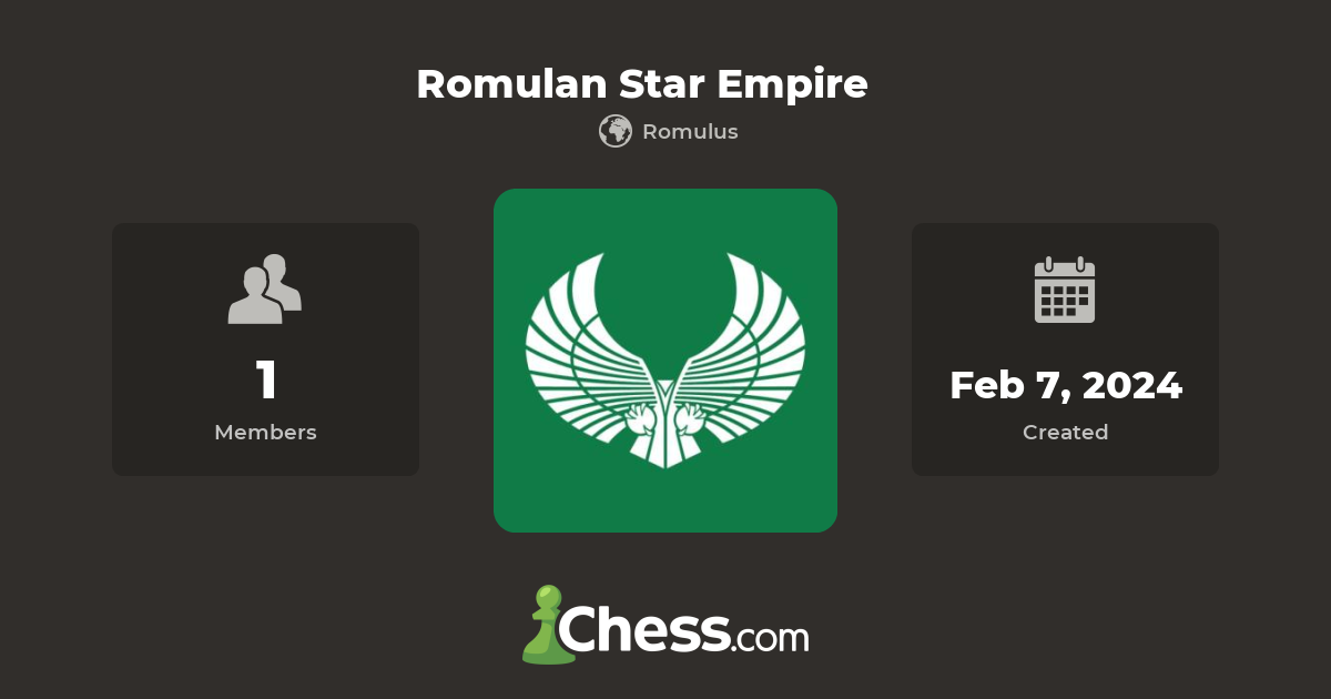 Romulan Star Empire - Chess Club - Chess.com