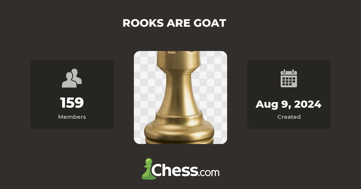 ROOKS ARE GOAT - Chess Club - Chess.com