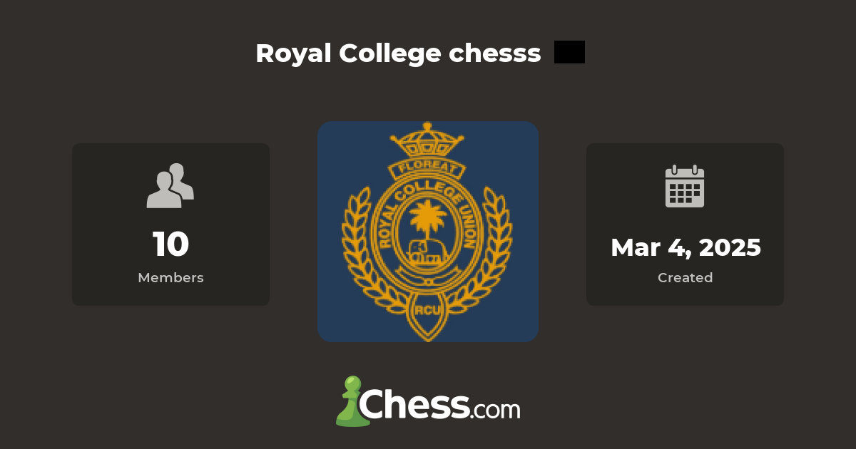 Royal College chesss - Chess Club - Chess.com