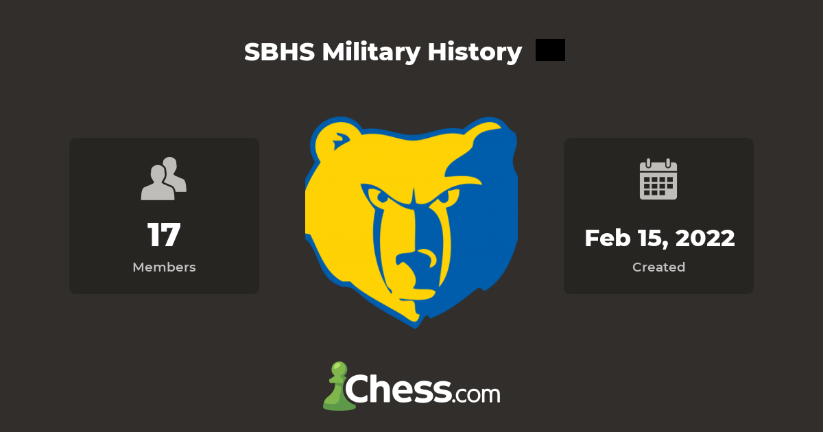 SBHS Military History - Chess Club - Chess.com