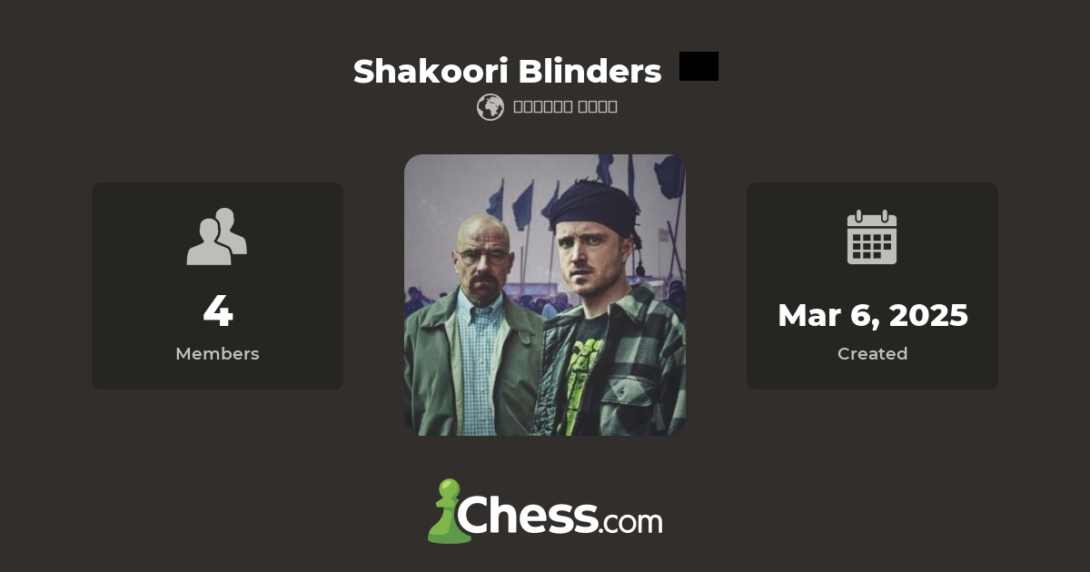 Shakoori Blinders - Chess Club - Chess.com