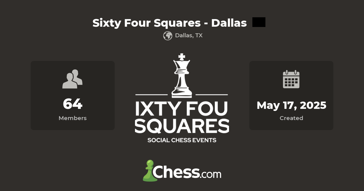 Sixty Four Squares - Dallas - Chess Club - Chess.com