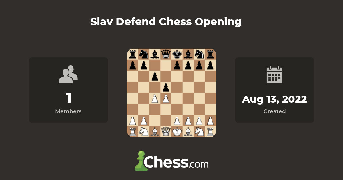 Slav Defend Chess Opening - Chess Club - Chess.com
