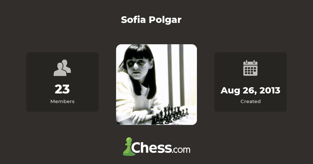 Sofia Polgar - Chess Club - Chess.com