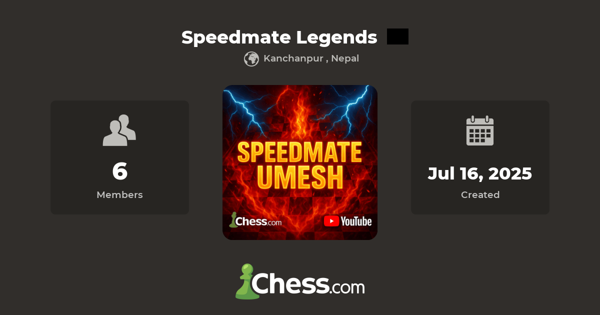 Speedmate Legends - Chess Club - Chess.com