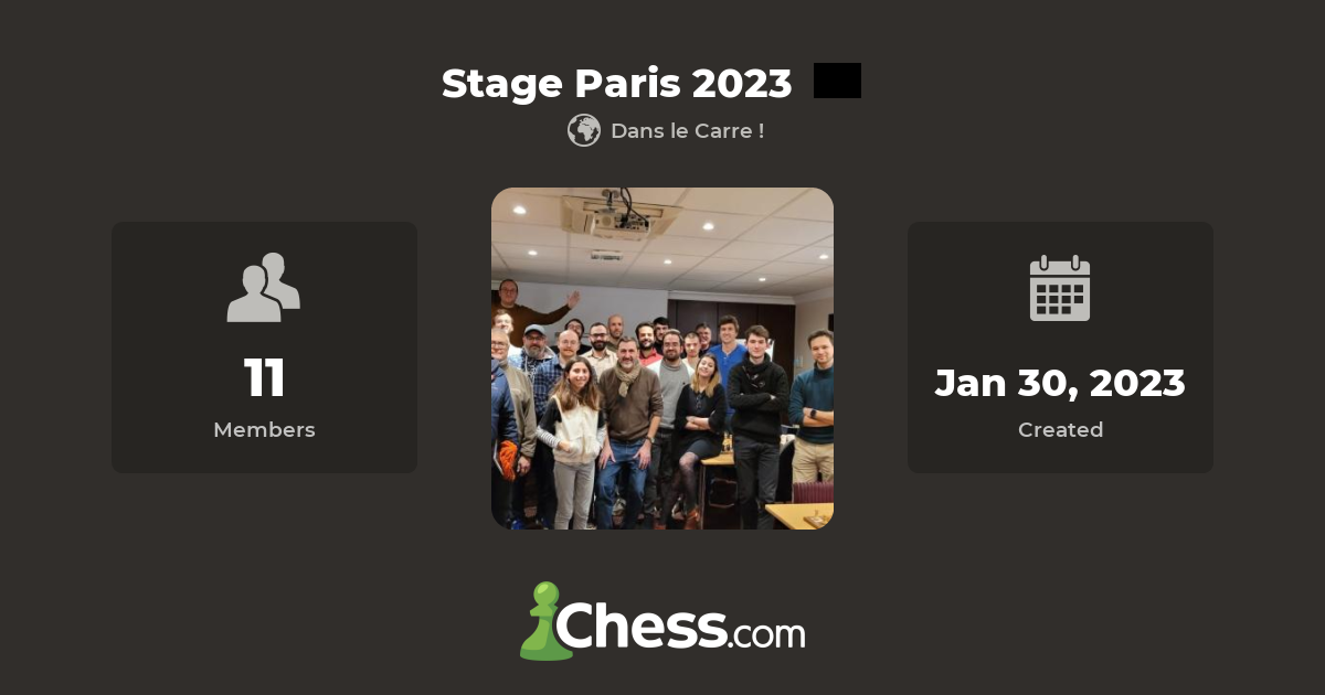 Stage Paris 2023 - Chess Club - Chess.com