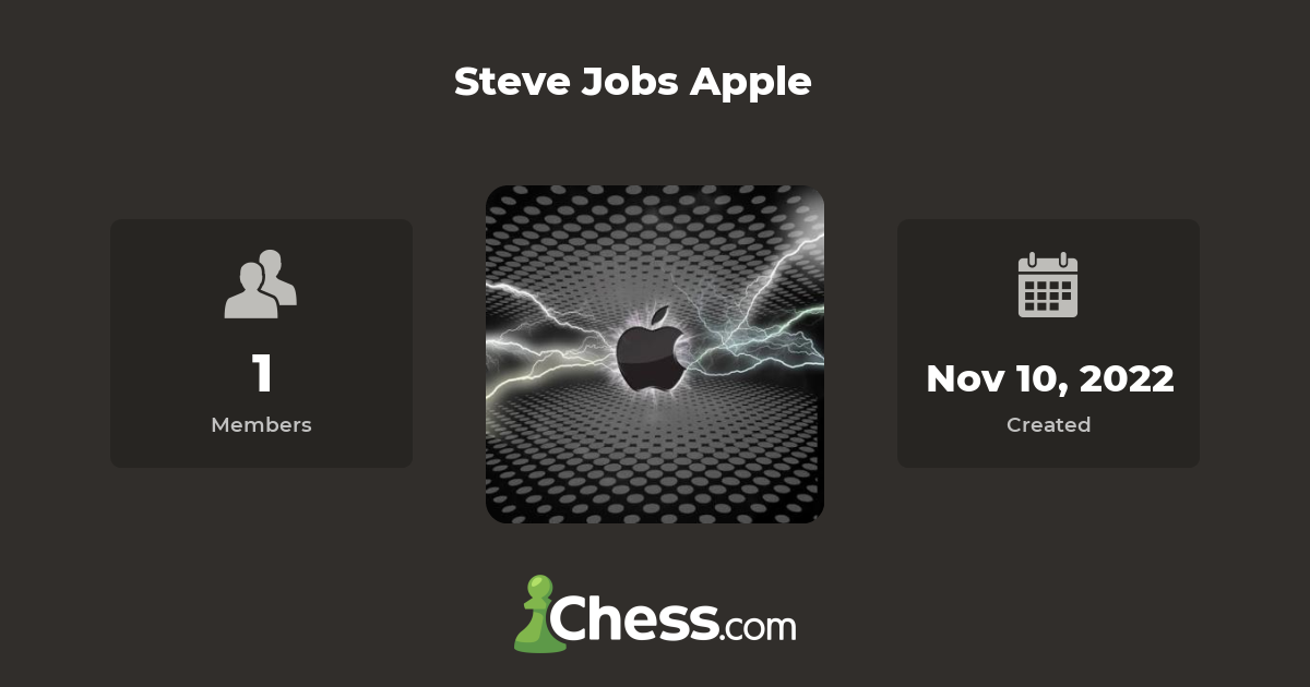 Steve Jobs Apple - Chess Club - Chess.com