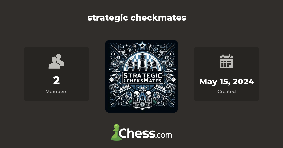 strategic checkmates - Chess Club - Chess.com