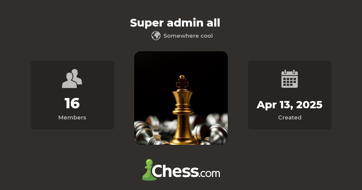 Super admin all - Chess Club - Chess.com