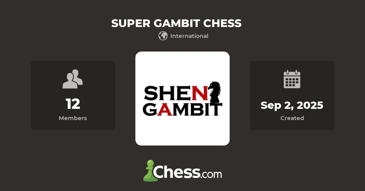 SUPER GAMBIT CHESS - Chess Club - Chess.com