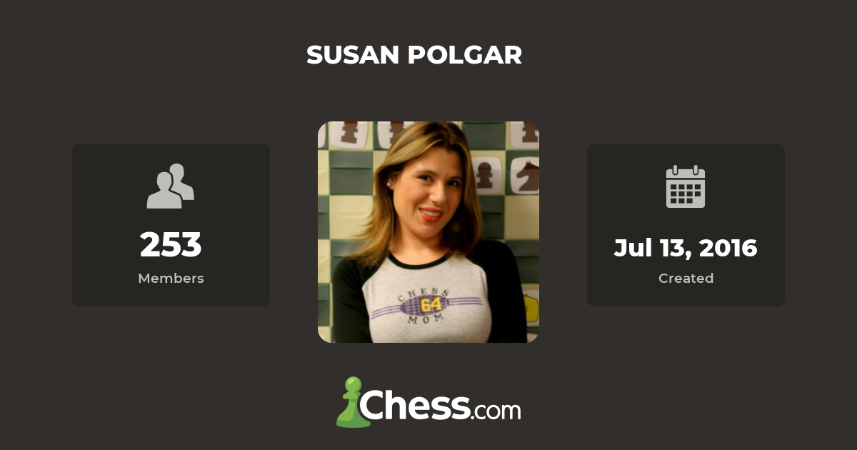 SUSAN POLGAR - Chess Club - Chess.com