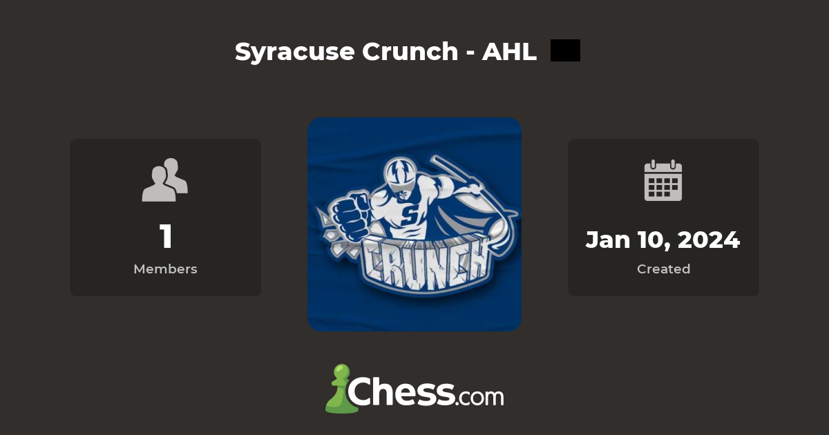 Syracuse Crunch - AHL - Chess Club - Chess.com
