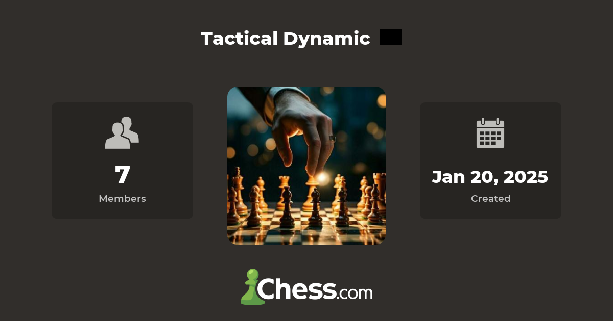 Tactical Dynamic - Chess Club - Chess.com