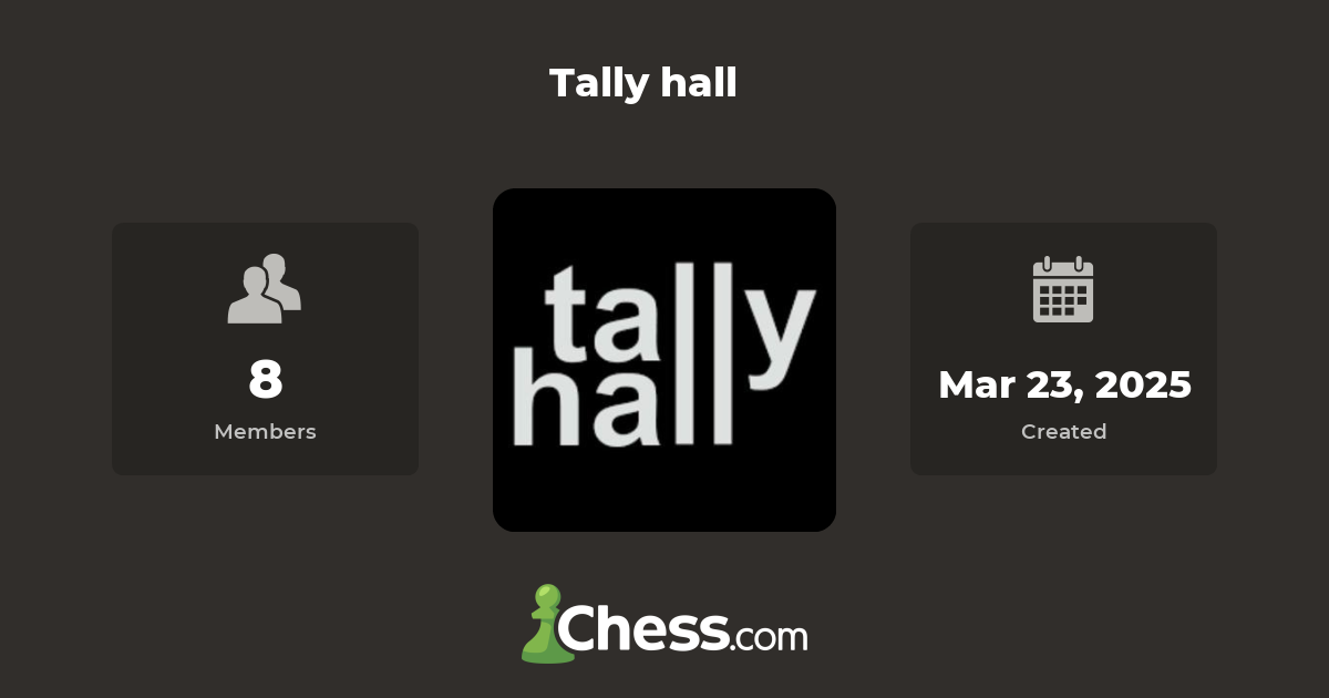 Tally hall - Chess Club - Chess.com
