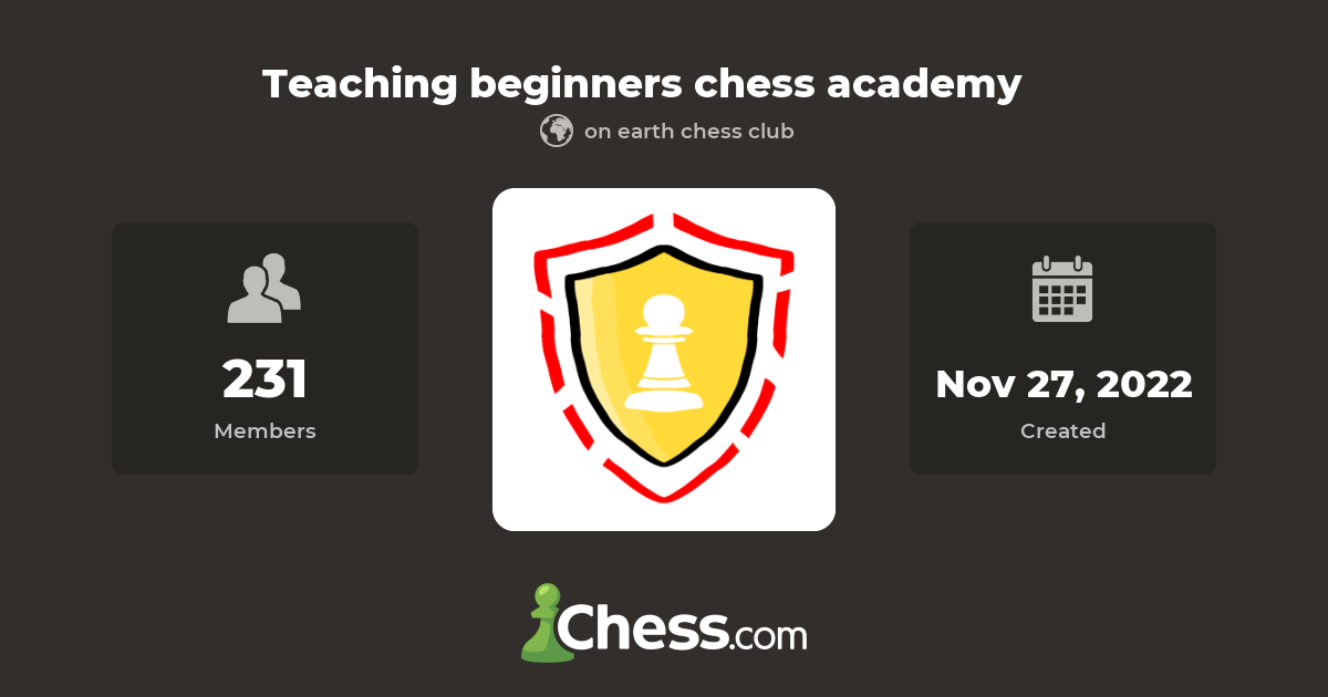 Teaching beginners chess academy - Chess Club - Chess.com
