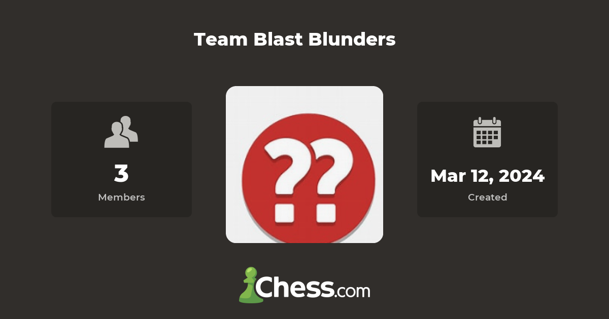 Team Blast Blunders - Chess Club - Chess.com