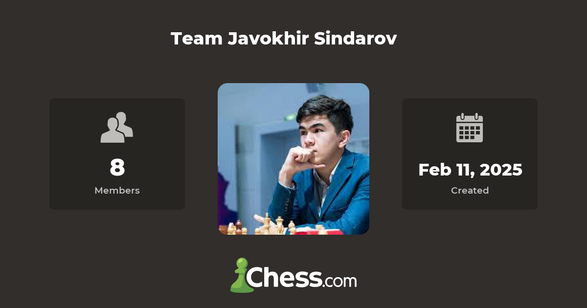 Team Javokhir Sindarov - Chess Club - Chess.com